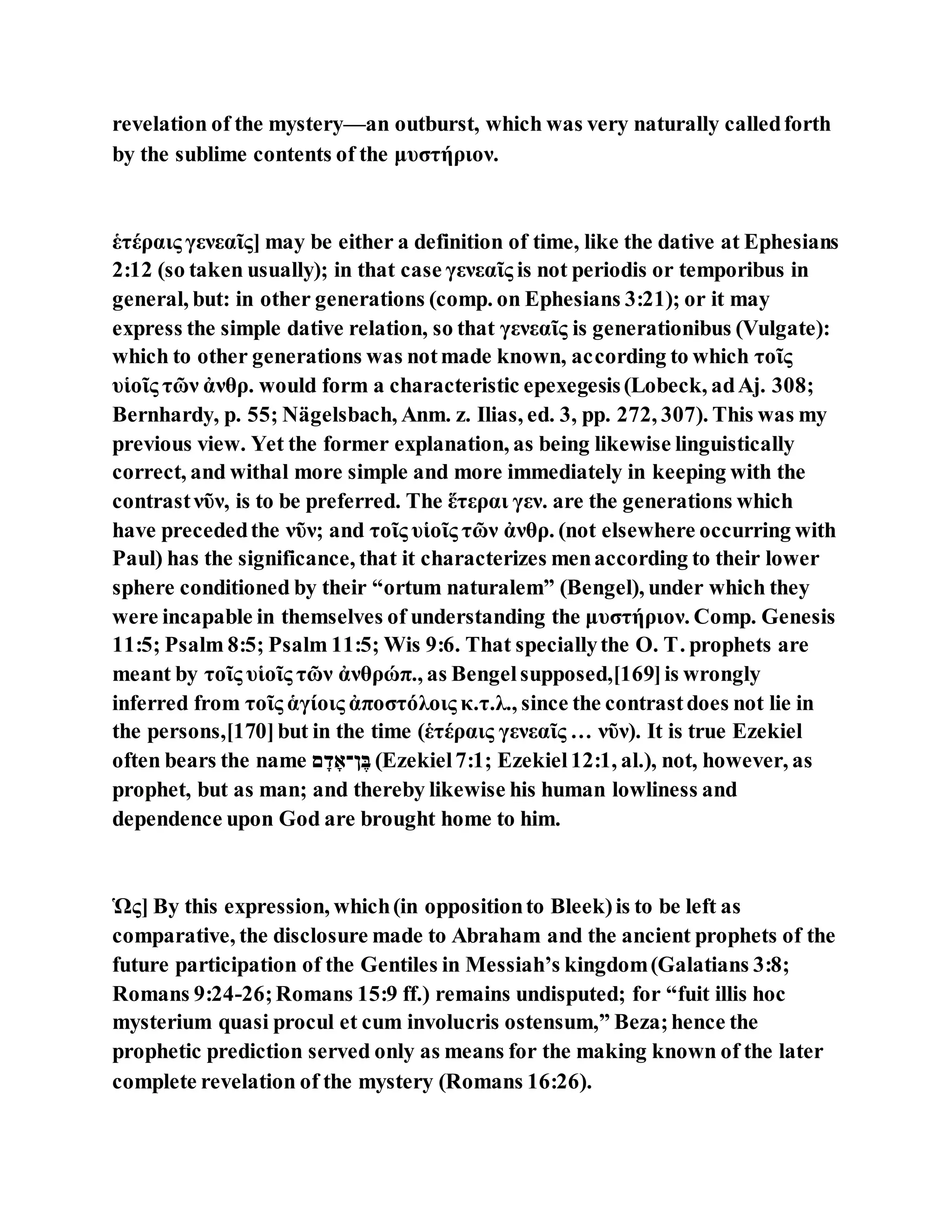 Holy spirit revelation to apostles and prophets | PDF