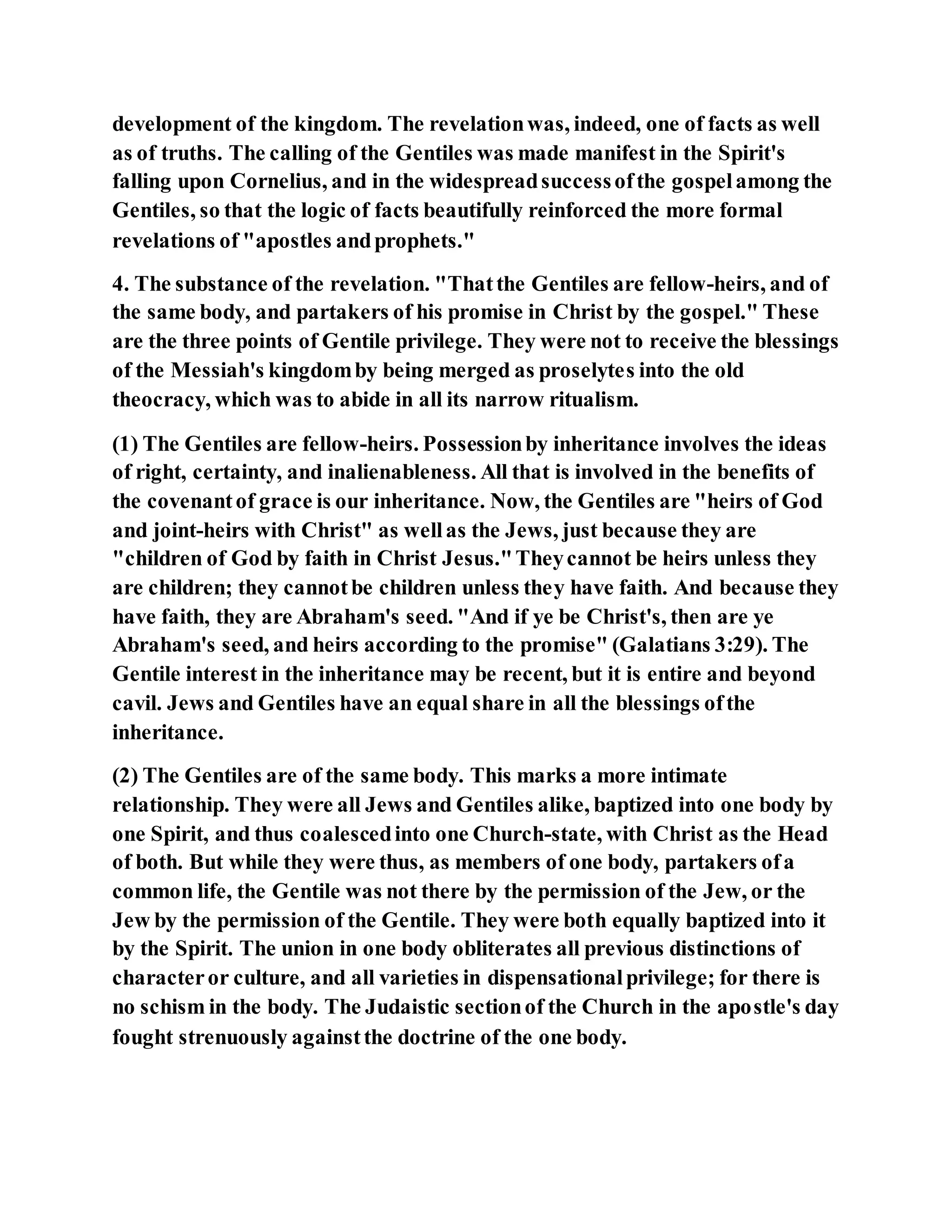 Holy spirit revelation to apostles and prophets | PDF