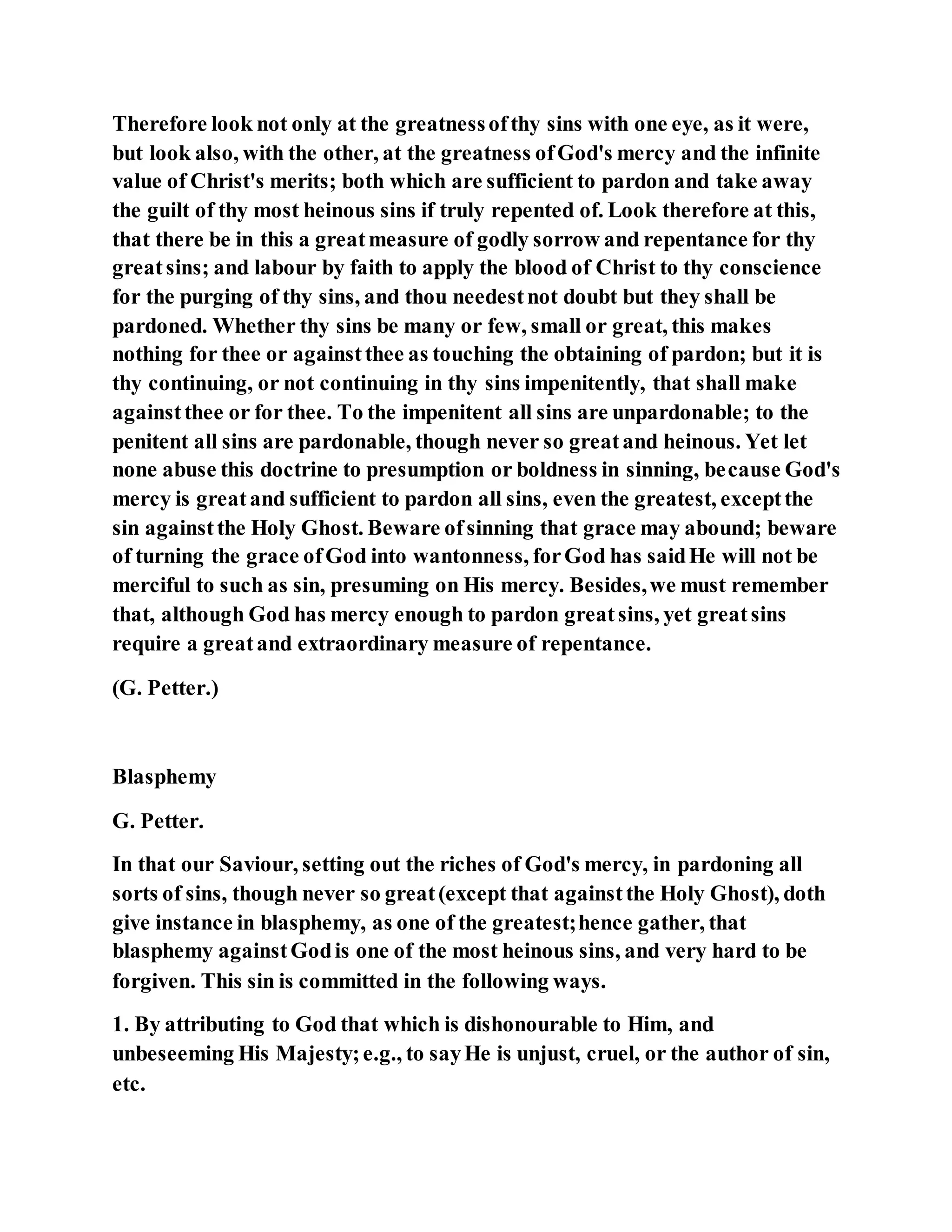 Holy spirit unforgivable sin against | DOCX