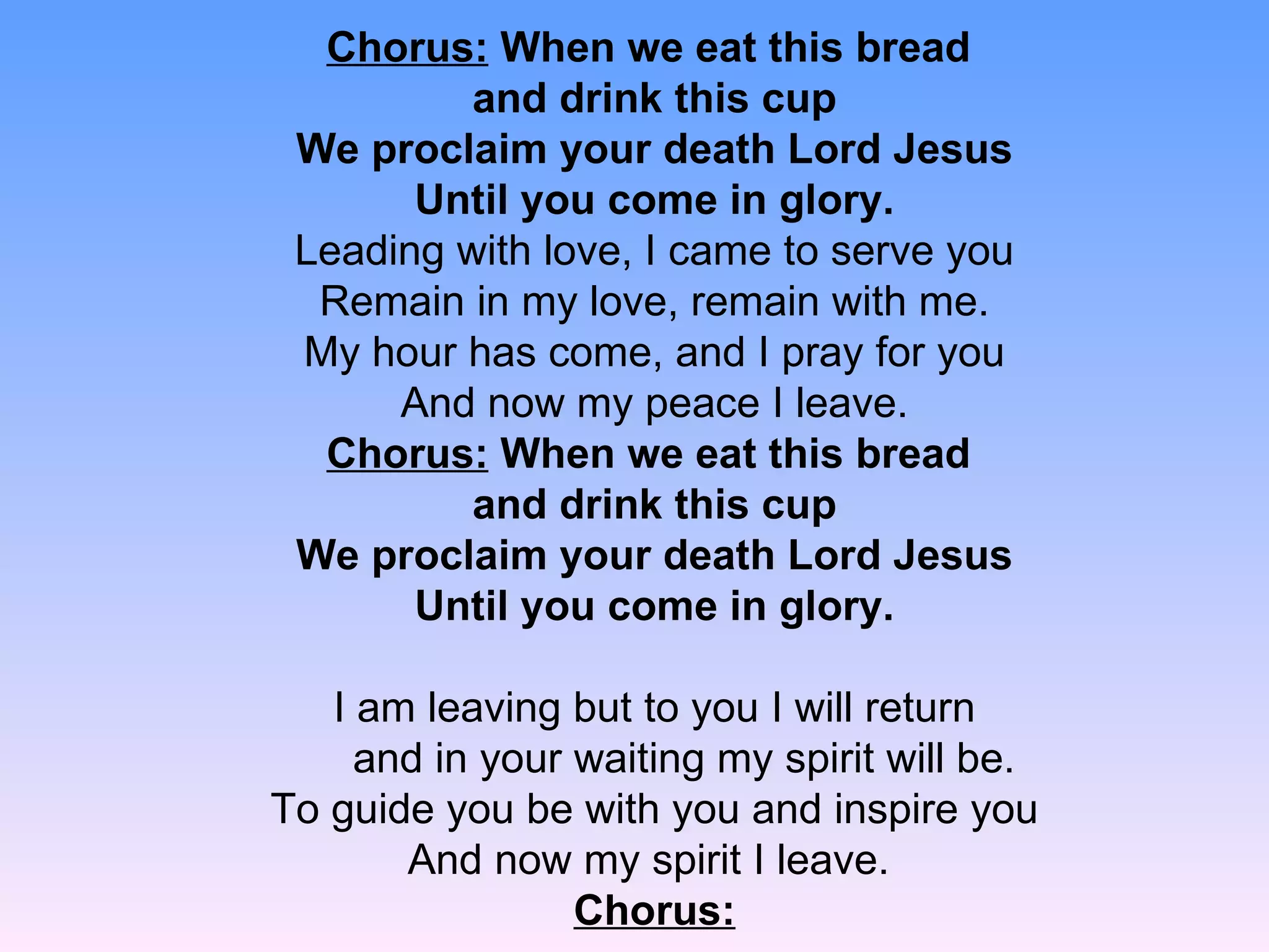 Holy thursday powerpoint | PPT