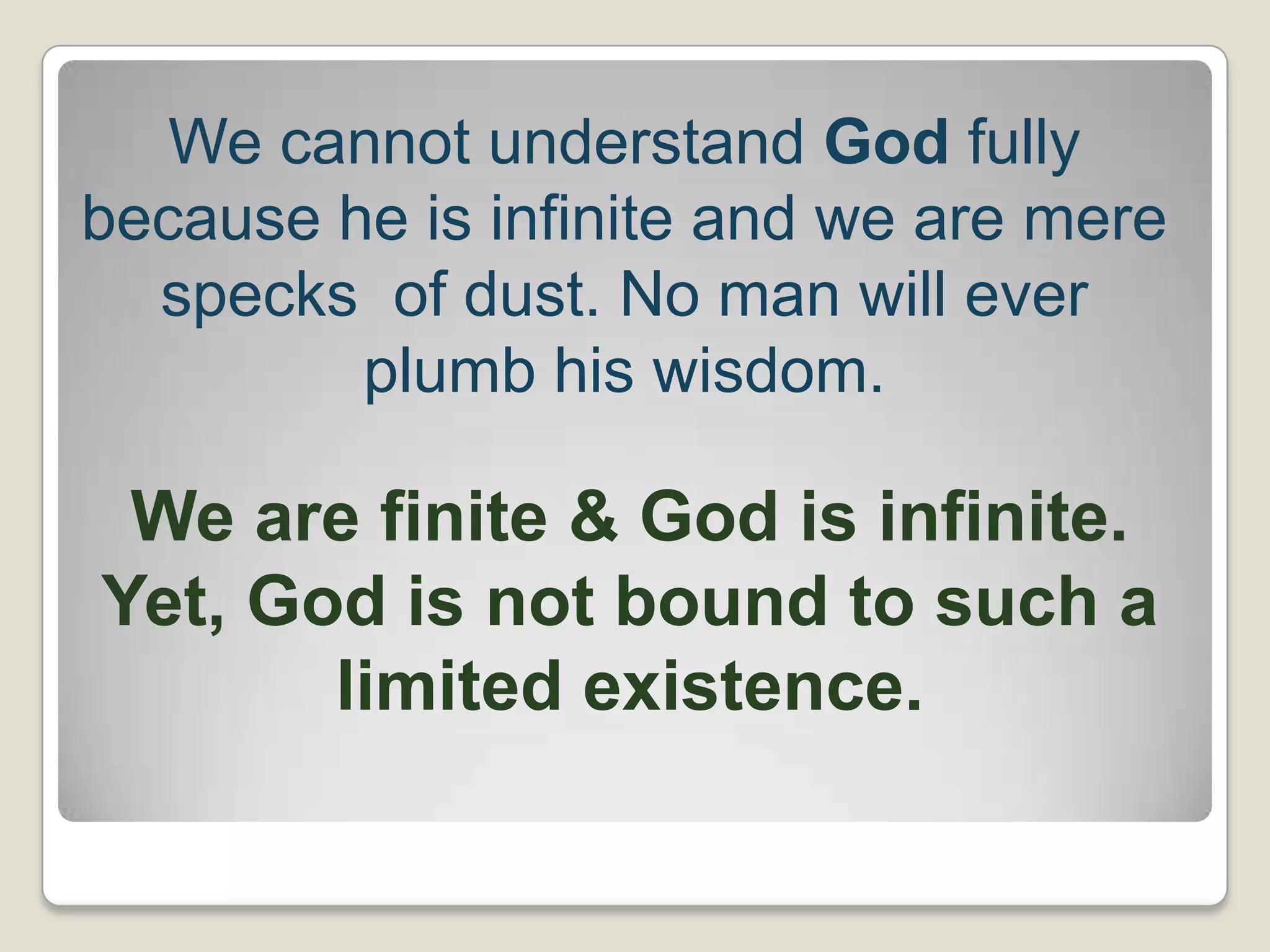 The Triune God (Talk) | PPTX