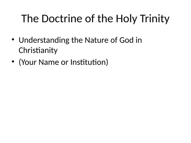 Holy Trinity In the Catholic Perspective.pptx