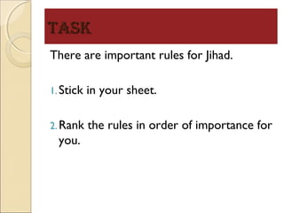 Holy war and jihad | PPT