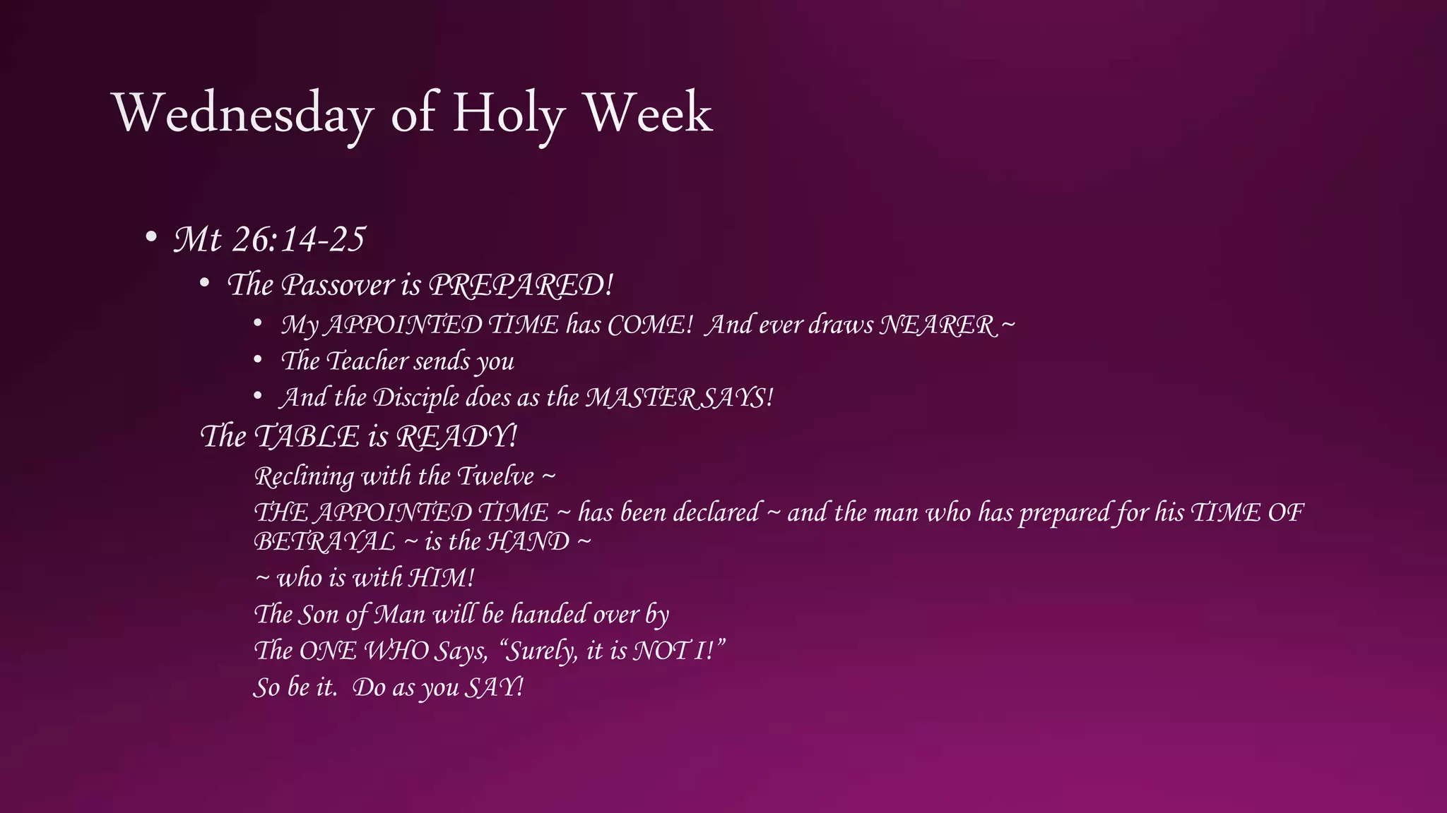 Holy Week | PPT