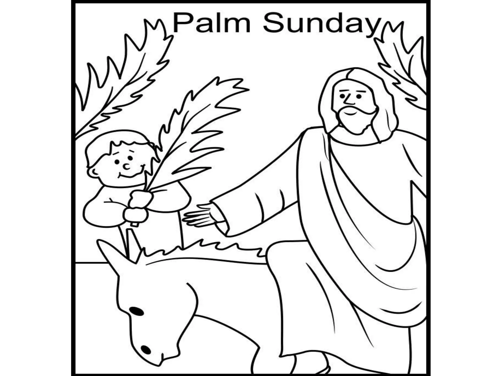 Holy week drawings for children | PPTX