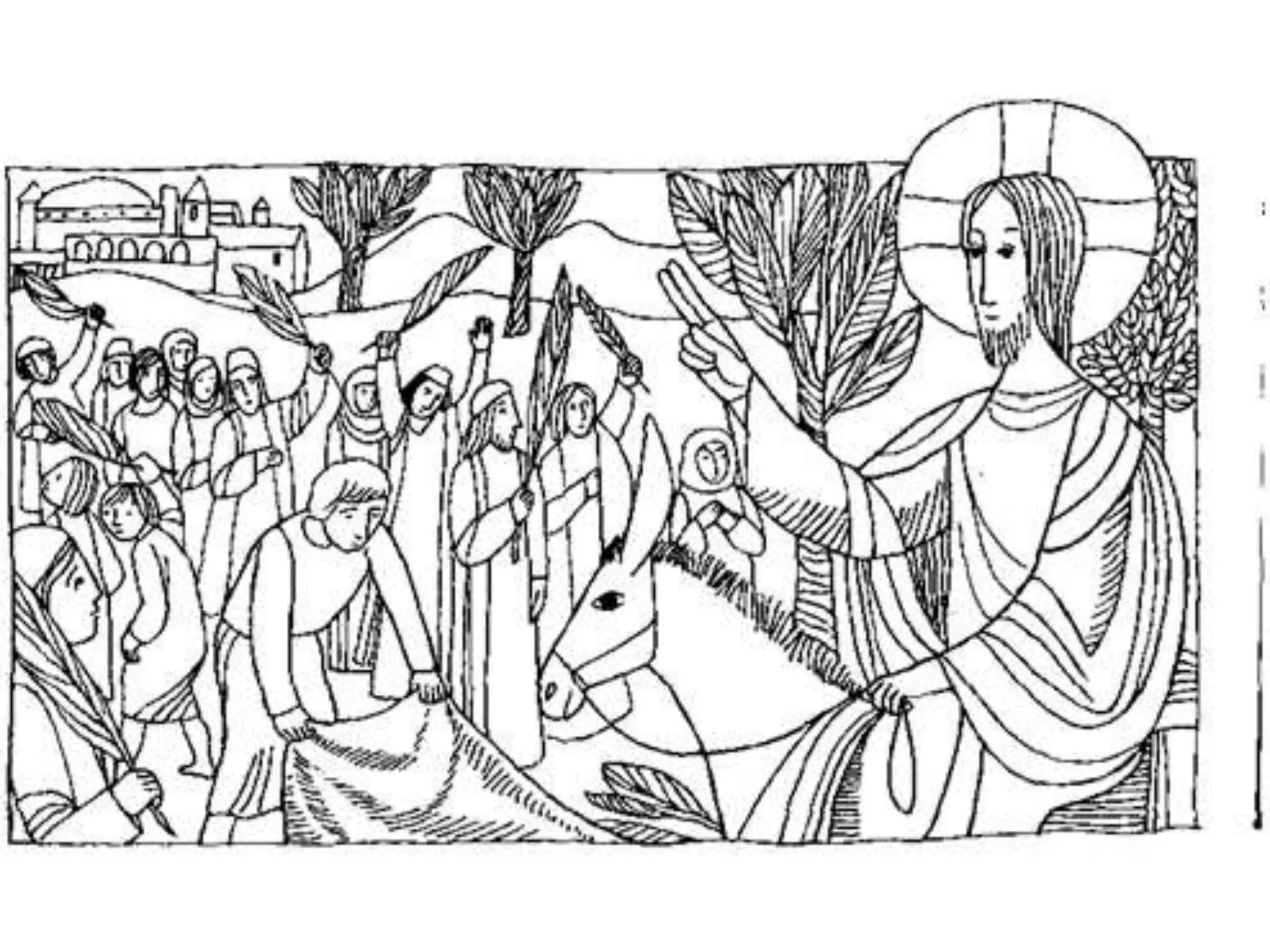 Holy week drawings for children | PPTX