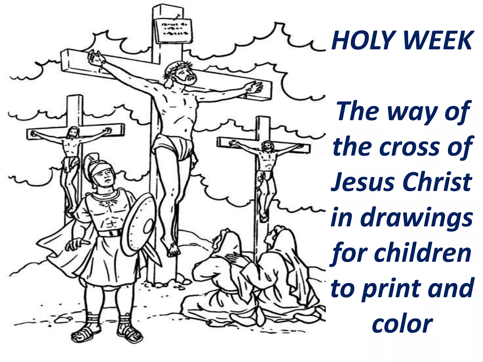 Holy Week - Drawings for children.pptx