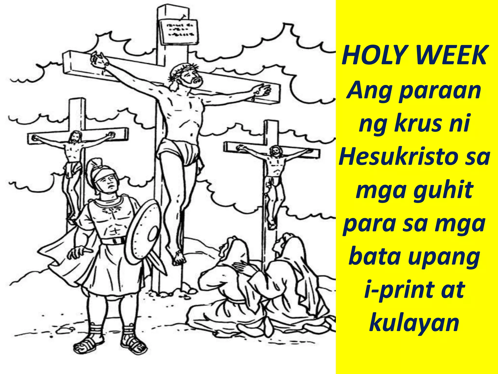 Holy Week - Drawings for children (Filippino).pptx
