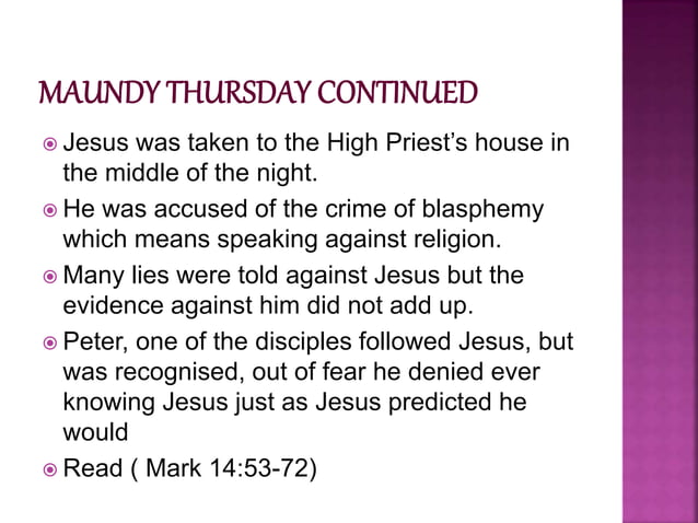 Holy week second grade | PPT