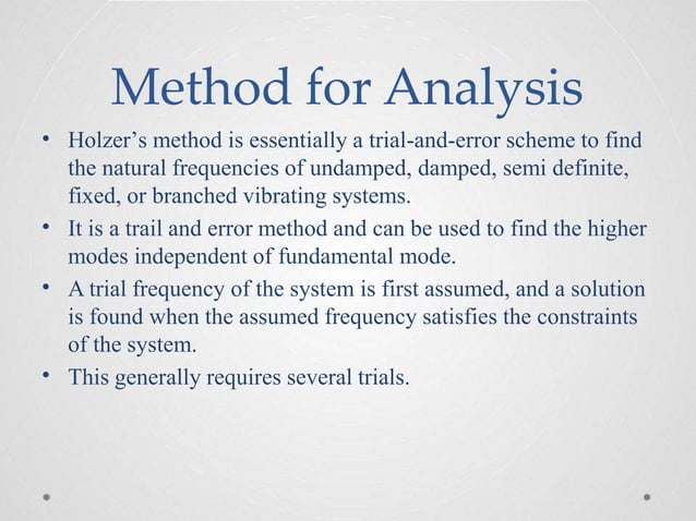 holzer method.pptx | Physics | Science