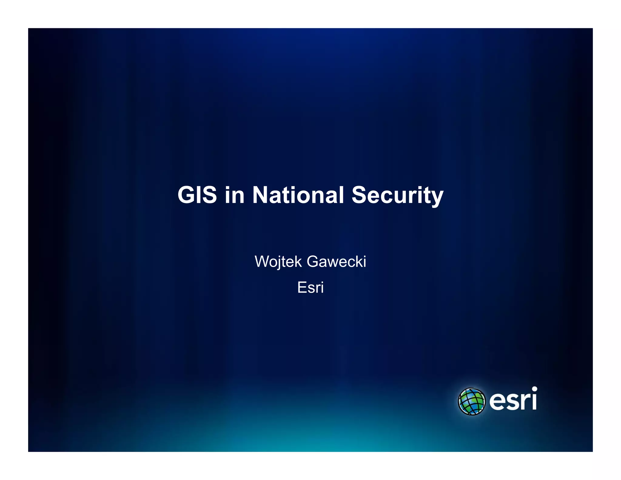 GIS in National Security | PDF