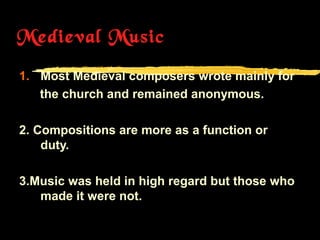 Histoy of Music Session 1 | PPT