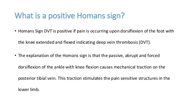 Homan’s Sign for DVT.pptx