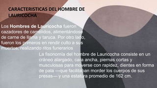 Hombre de lauricocha | PPTX
