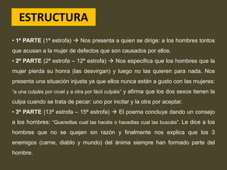 Hombres necios que acusáis | PPTX