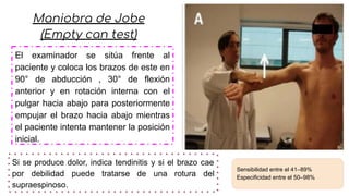 Hombro- pruebas especiales diagnostico especifico | PDF