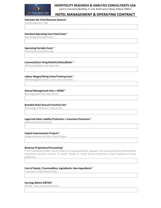 Third Party Hotel Management Contract | PDF