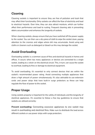 7 Tips to keep Your Maintenance Socket In Good Condition | PDF