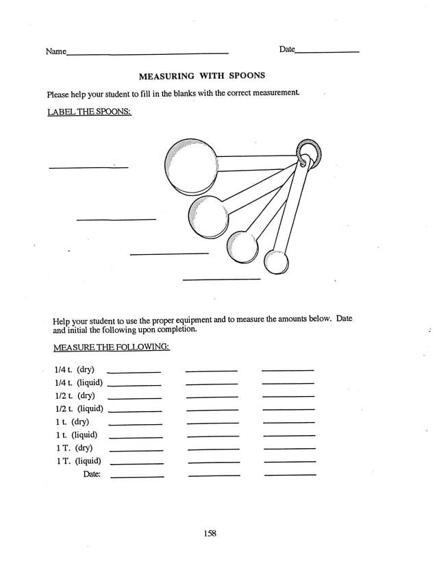 Home assignment-spoons | PDF | Cooking | Food & Drink