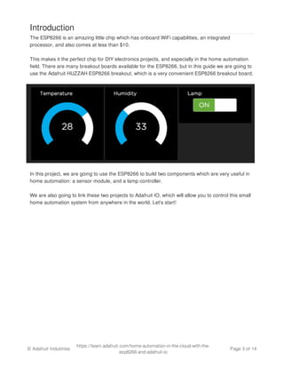 Home automation-in-the-cloud-with-the-esp8266-and-adafruit-io | PDF