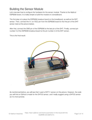 Home automation-in-the-cloud-with-the-esp8266-and-adafruit-io | PDF