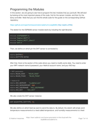 Home automation-in-the-cloud-with-the-esp8266-and-adafruit-io | PDF