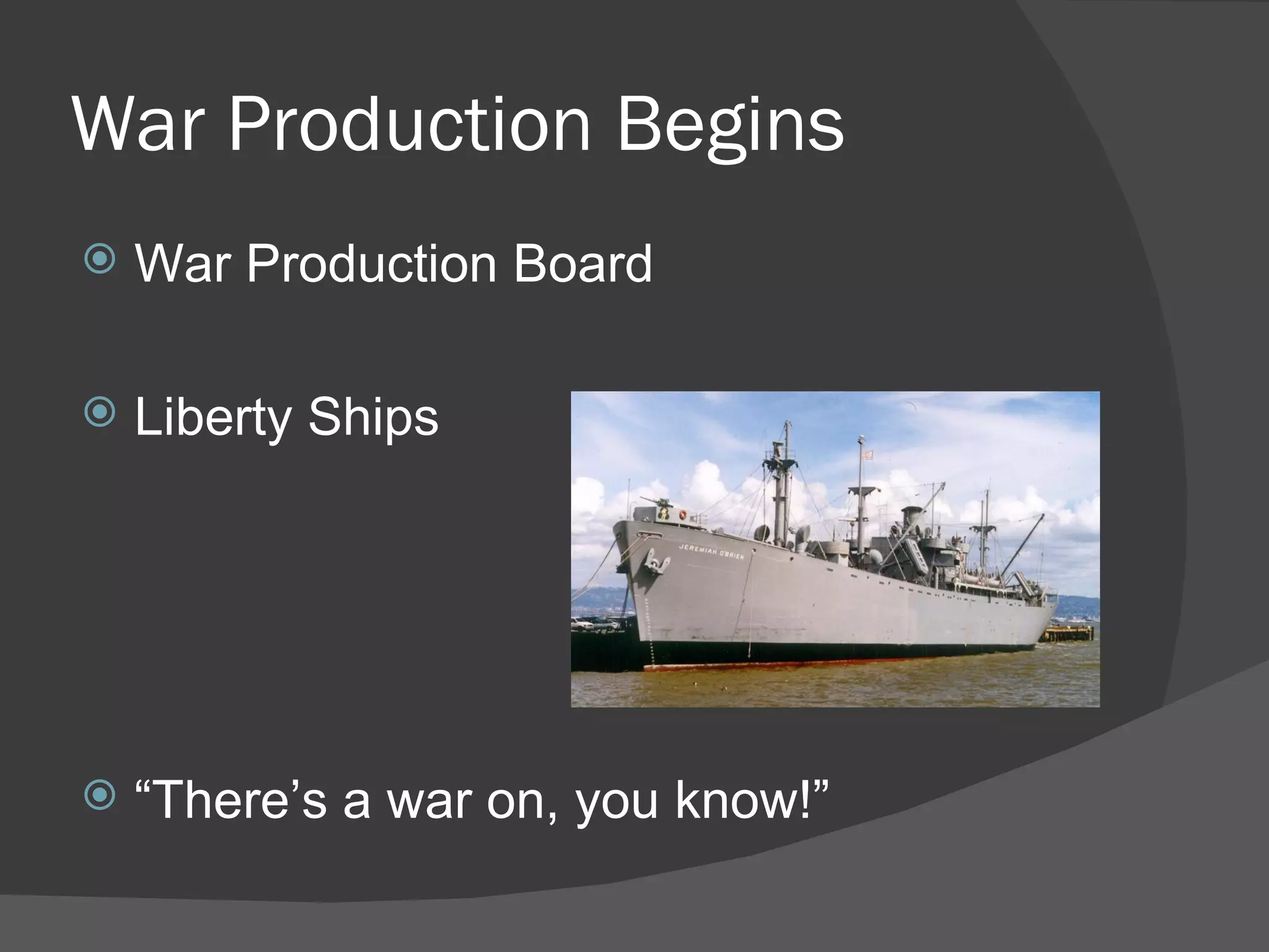 World War II Home Front | PPT | Death, Injury, or Military Conflict ...