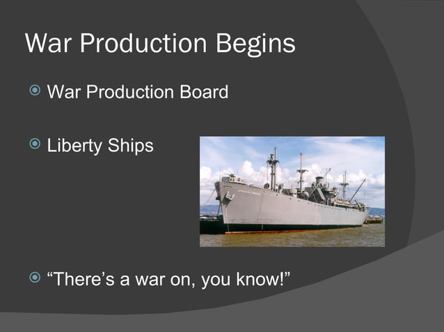 World War II Home Front | PPT | Death, Injury, or Military Conflict ...