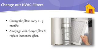 Home Maintenance Checklist | PPTX | Water Services | Home Utilities