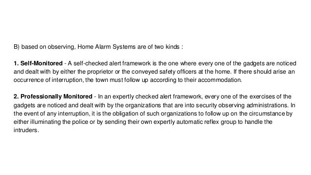 Home alarm system | PPTX