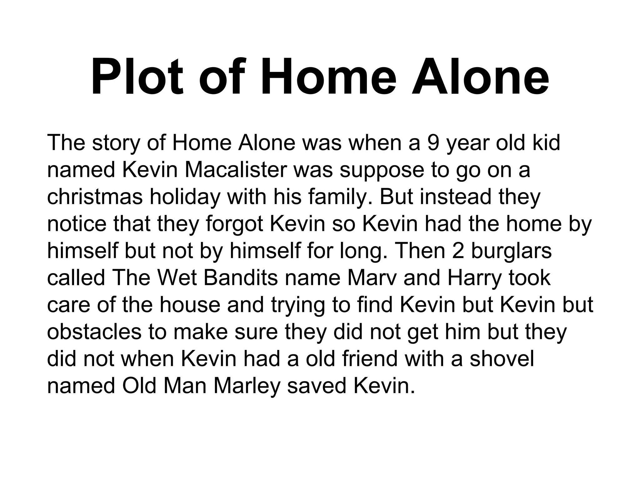 Home alone power point | PPTX