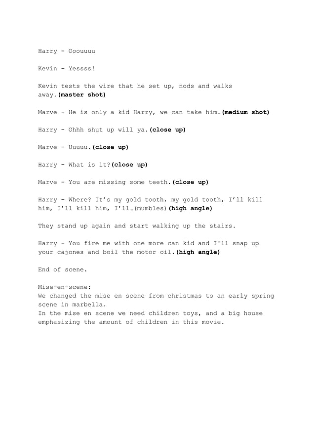 Home alone script | PDF | Home Security | Home & Garden