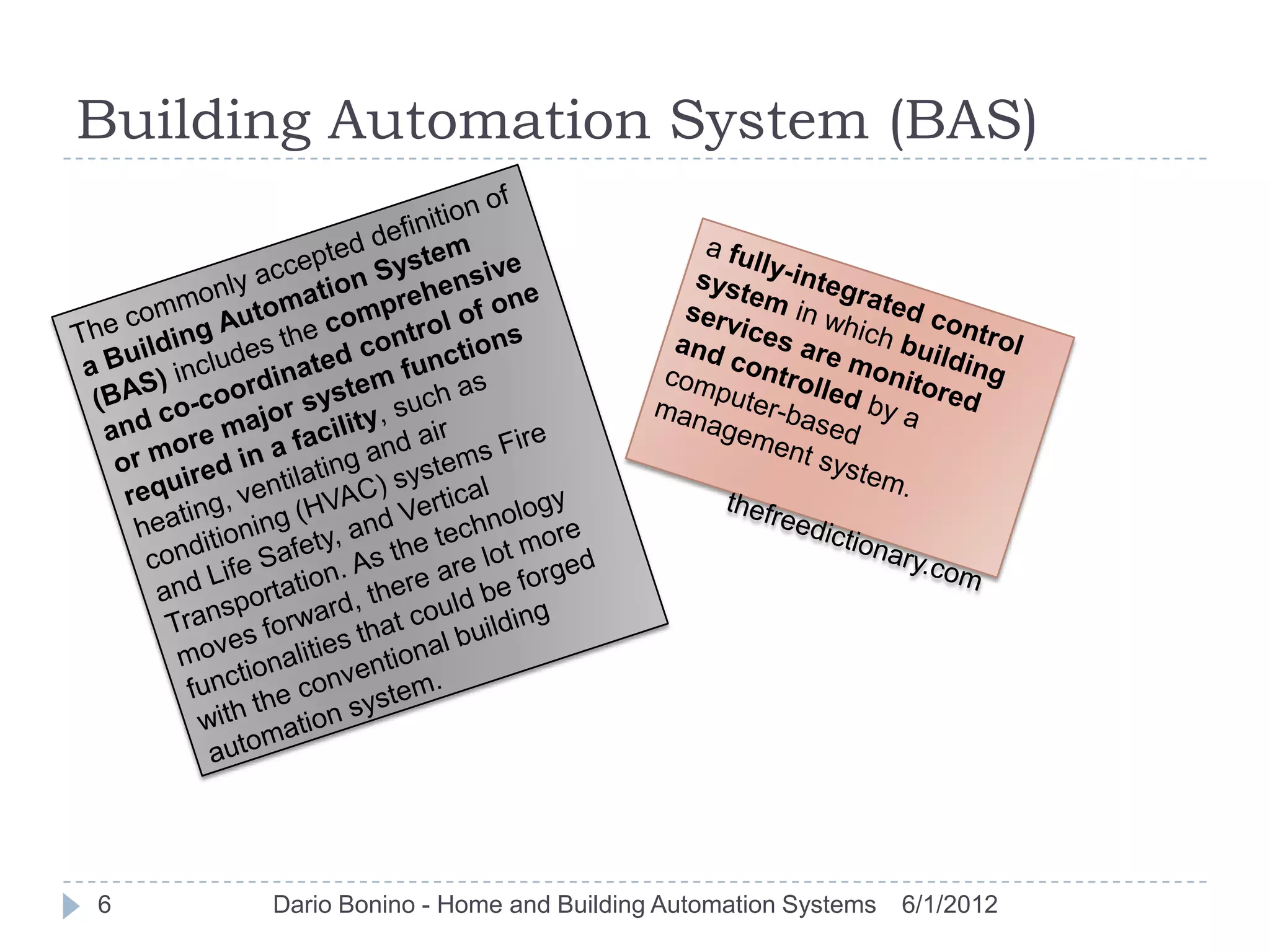 Home and building automation systems | PPTX