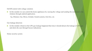 Xcellity Home appliance control_using_android_application | PPT