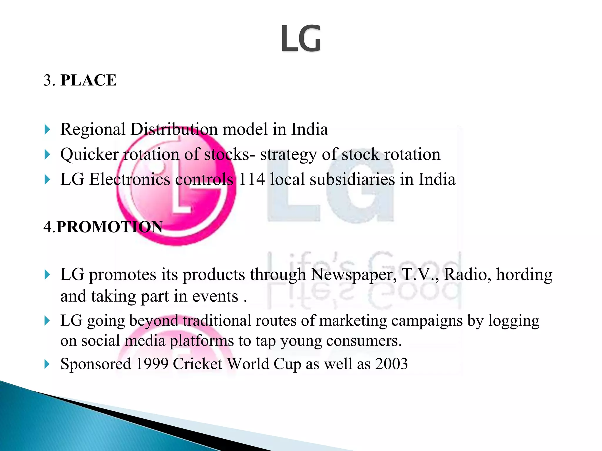 LG Consumer durables:Home appliances Marketing Analysis | PPTX