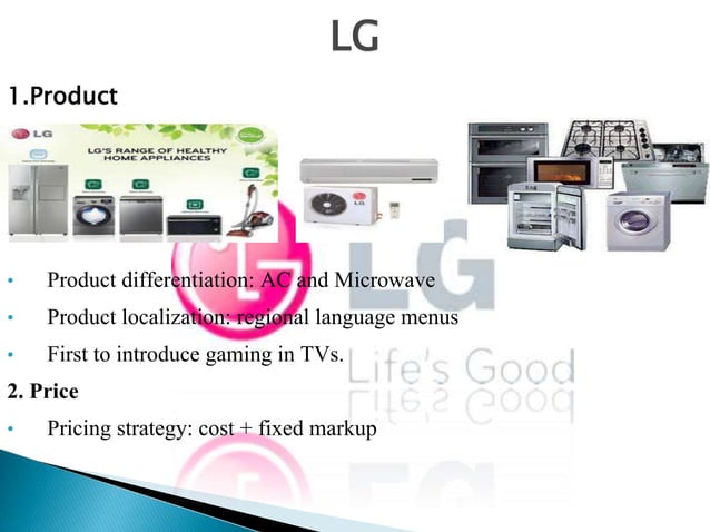 LG Consumer durables:Home appliances Marketing Analysis | PPTX
