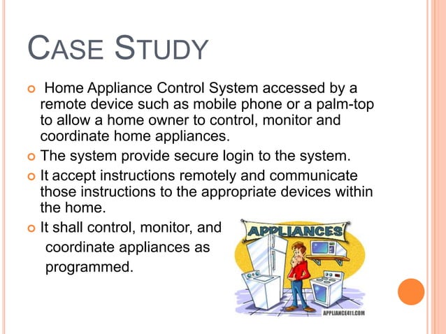 Home appliances control system | PPT