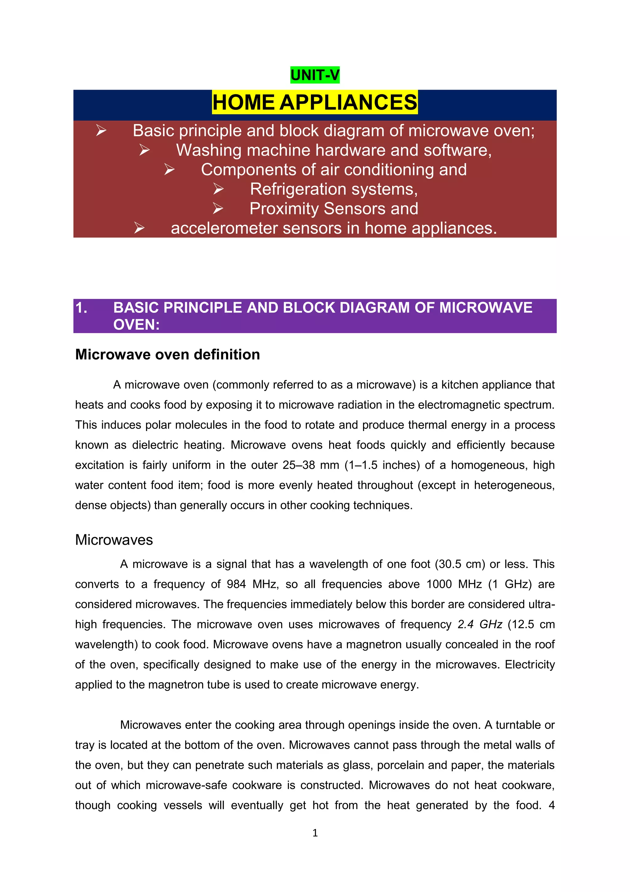 Home appliances | PDF