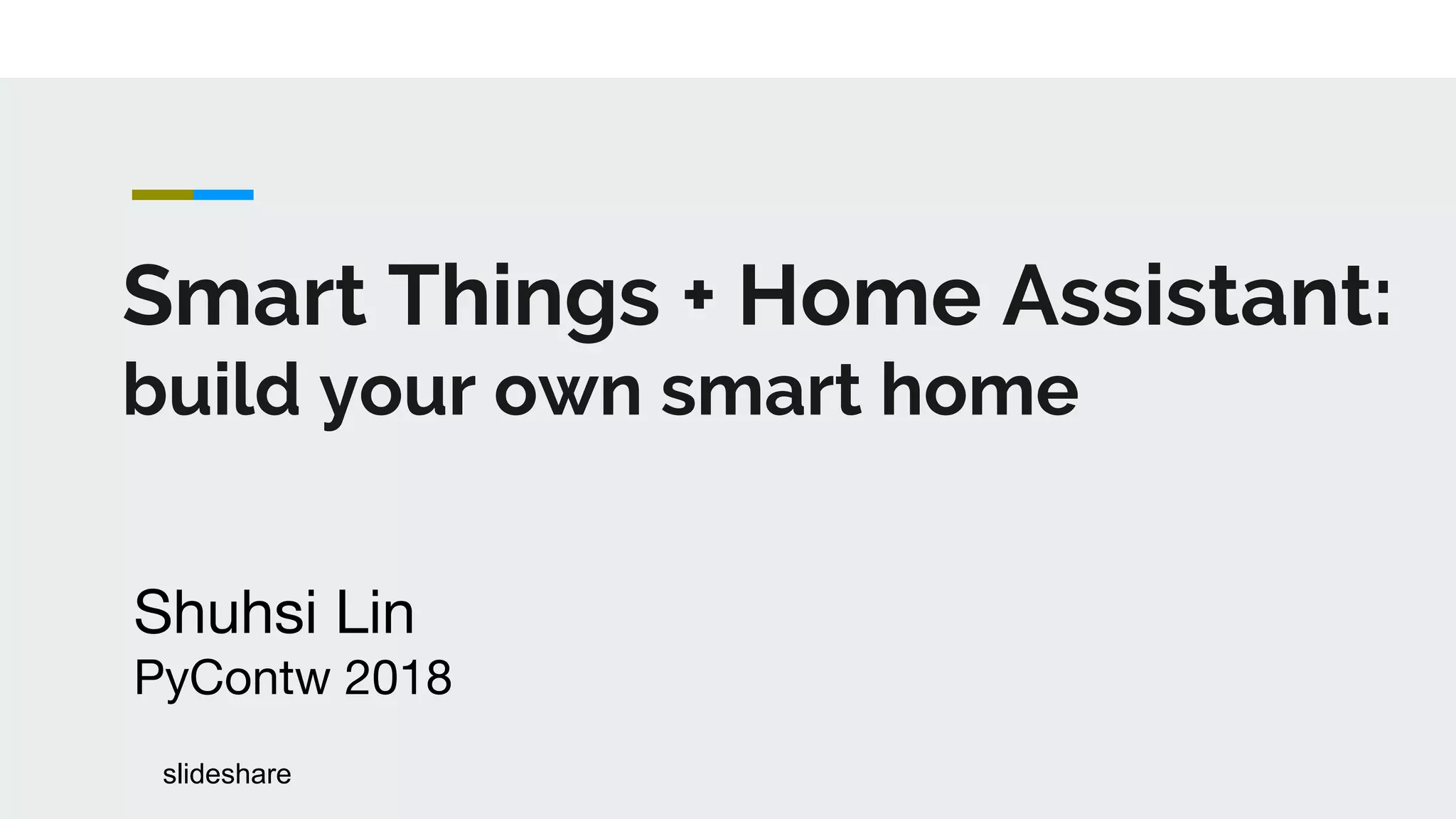 Smart Things + Home Assistant: build your own smart home | PDF