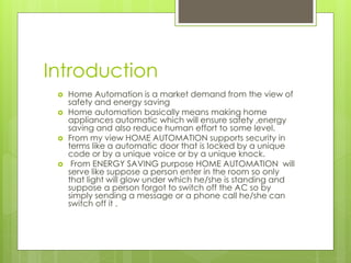 Home Automation | PPT