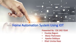 Home automation using wifi | PPTX