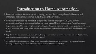 Home Automation using Internet of Things | PPTX