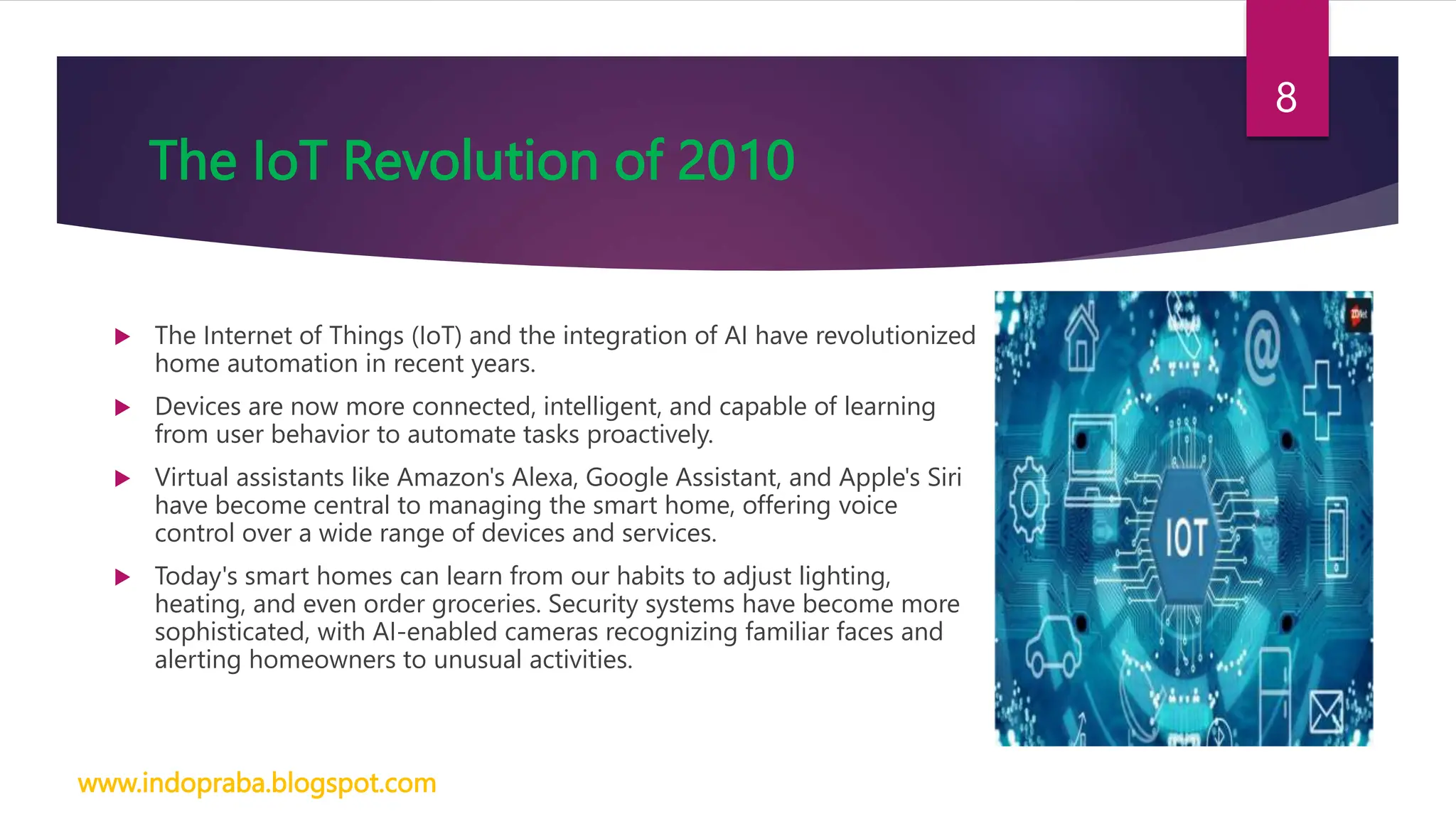 Home Automation and AI.pptx with colourful insights | PPTX | Internet | Computing