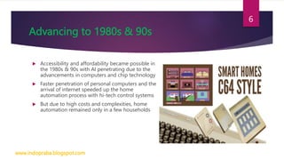 Home Automation and AI.pptx with colourful insights | PPTX | Internet | Computing