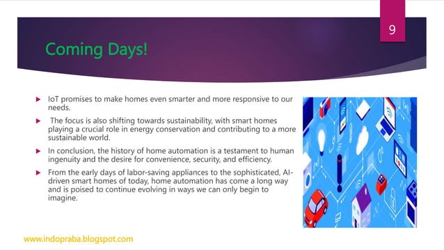 Home Automation and AI.pptx with colourful insights | PPTX | Internet | Computing