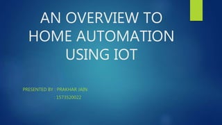 Home automation based iot | PPTX | Internet | Computing