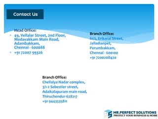 Smart Home Automation System In Chennai | Mr. Perfect Solutions | PPT