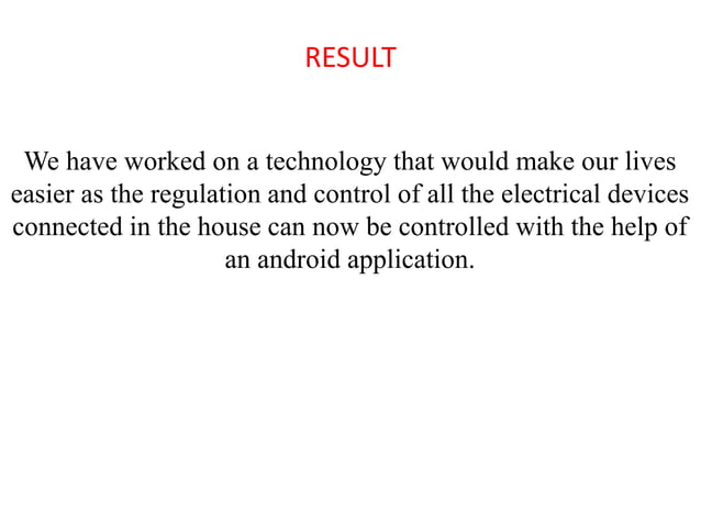 Home automation ppt | PPTX