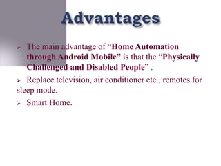 home automation ppt using google assistant and wifi | PPT