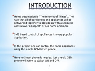 Home automation system | PPTX | Home Appliances | Home & Garden